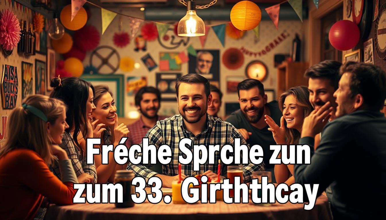 Freche Sprüche zum 33. Geburtstag